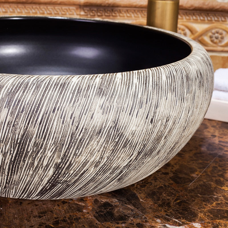 Clemente Vessel Sink | Black Vessel Sink – Best Goodie Shop